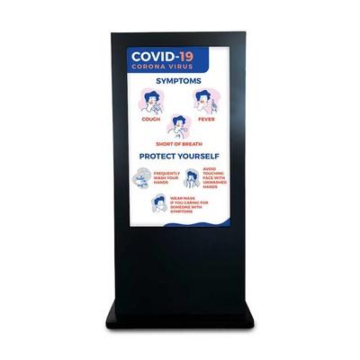 China 49 Inch 12ms Outdoor Digital Signage Totem Sunlight Readable Android Display 1920x1080 for sale