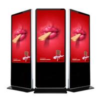China 55 Inch Back-to-Back Bluetooth Printer Display Photo Printing Kiosk for sale