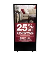 China Digital outdoor display totem LCD55in with battery kiosk for sale
