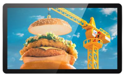 China 43 Inch 450cd/m2 Wall Mounted Digital Signage Monitor Ultra HD 3840x2160 Android for sale