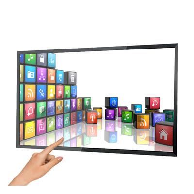 China 55 Inch 4K Touch Screen Monitor 500cd/m2 Brightness VGA HDMI Digital Signage for sale