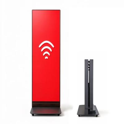 China Portable LED Poster Display Screen | Foldable, Wheeled & Easy to Move for Retail & Events for sale