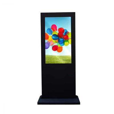 China 55 Inch Outdoor Floor Stand Kiosk LG Panel 3500 cd/m² High Brightness 3840x2160 for sale