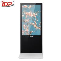 China 55 Inch 4K Digital Signage Kiosk 500 Nits Touchscreen Floor Standing Display for sale