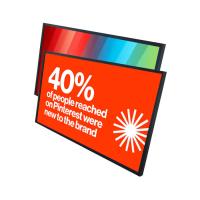 China 24 Inch Full HD Indoor Wall Mount LED Display Screen 400cd/M2 for sale