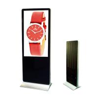 China 55 Inch Floor Standing Touch Digital Signage Kiosk 4K UHD 500cd/m2 RJ45 IR for sale