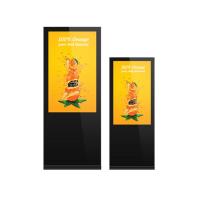 China 55 Inch 4K Digital Signage Kiosk with Lockable Rear Media Compartment 500cd/m² for sale