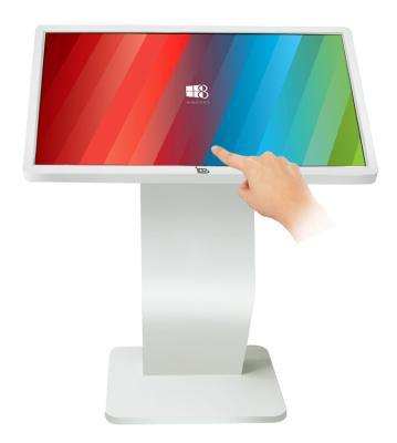 China Indoor Interactive Touch Screen Digital Signage Display Kiosk Full HD for sale