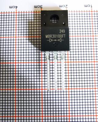 China Low Forward Voltage Drop MBR30100FT TO-220F-3L 30A 100V  Schottky Diode MBR3040FT THRU MBR30200FT For High Power Supply for sale