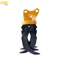 China Durable Excavator Thumb Grab Rotating Excavator Grab Double Cylinders For 5-36 Ton Excavator for sale
