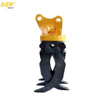 China Durable Excavator Thumb Grab Rotating Excavator Grab Double Cylinders For 5-36 Ton Excavator for sale