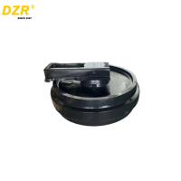 China Smooth Surface Black Front Idler Bulldozer Track Front Idler For Komastu Excavator for sale