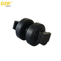 China Black Double Flange Track Roller Forging Technics For Hitachi Excavator for sale