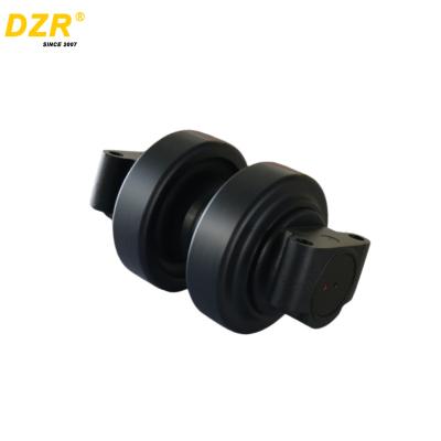 China Black Double Flange Track Roller Forging Technics For Hitachi Excavator for sale