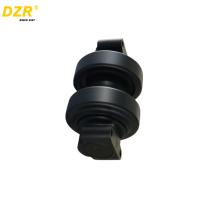 China Black Double Flange Track Roller Forging Technics For Hitachi Excavator for sale