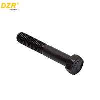 China Black High Tensile Galvanized Hex Bolts Stainless Steel Hex Head Bolts No.6V9667 For Excavator for sale