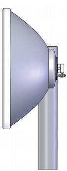 China 0.3meter/1feet Class 3 Dual Polarized Antenna 27.5 Ghz for sale