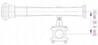 China Asymmetrical Horn Antenna 16 dBi 17 dBi 20 dBi 5.0-7.0 GHz 124 mph Wind Survivability for sale