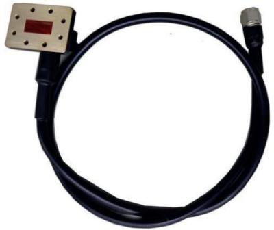 China Flexible Waveguide Cable WRD84 to WRD180 Coaxial Microwave Antenna Accessories 600mm Length for sale