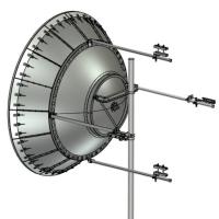 China 2.4m UHXP Dual Polarized Microwave Parabolic Antenna 3.6 Ghz for sale