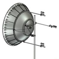 China 2.4m 8ft Class 3 Dual Polarized Microwave Parabolic Antenna 7.125 GHz High XPD for sale