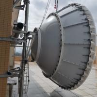 China 2.4m 8ft Class 3 Dual Polarized Microwave Parabolic Antenna 7.125 GHz High XPD for sale