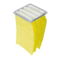 China Customized Air Pocket Hepa Filter Bags 24x24 For Pollen Dust Mite for sale