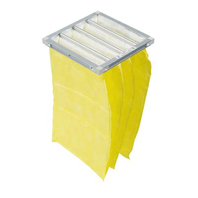 China Customized Air Pocket Hepa Filter Bags 24x24 For Pollen Dust Mite for sale