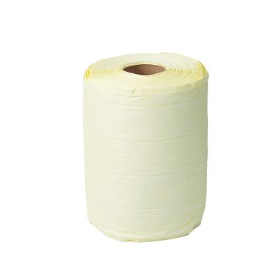 China Yellow Double-layer Pocket Filter Media Roll with F5-F6 Filtration for Industrial Filter Bags in Customizable Sizes for sale