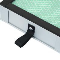 China Activated Carbon PP V Bank Air Filter Element Screen Aluminium Frame For Pollen for sale