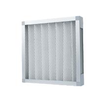 China Industrial Multilayer HEPA V Bank Air Filter Screen Metal Frame Custom for sale