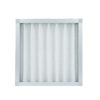 China Industrial Multilayer HEPA V Bank Air Filter Screen Metal Frame Custom for sale