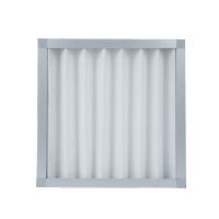 China Industrial Multilayer HEPA V Bank Air Filter Screen Metal Frame Custom for sale