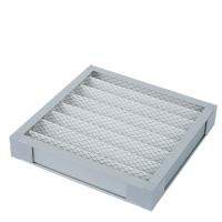 China Industrial Multilayer HEPA V Bank Air Filter Screen Metal Frame Custom for sale
