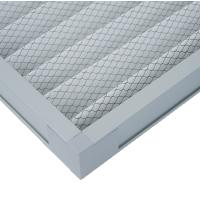China Industrial Multilayer HEPA V Bank Air Filter Screen Metal Frame Custom for sale