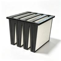 China V-Bank Pocket Filter F7 592x592x440/4 | HVAC AHU Medium Efficiency Air Filter Wholesale for sale