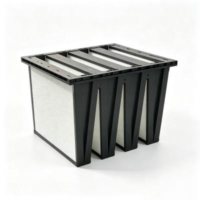 China V-Bank Pocket Filter F7 592x592x440/4 | HVAC AHU Medium Efficiency Air Filter Wholesale for sale