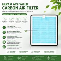 China Customized Size Eco-Friendly HEPA Filter with Activated Carbon for Air Purifier and HVAC Systems for sale