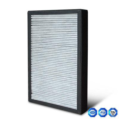 China Custom H13 HEPA Air Purifier Filter with Activated Carbon for Formaldehyde Removal and Customized Size for sale