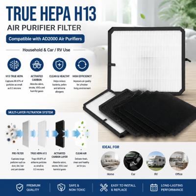 China H13 Grade True HEPA Filter with Honeycomb Carbon for Eco-Friendly Air Purifier for sale
