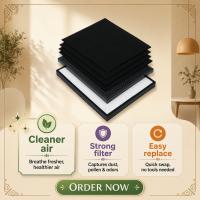 China Customized Active Carbon HEPA Filter with High Permeability & Eco-Friendly Design for Home and Car Use for sale