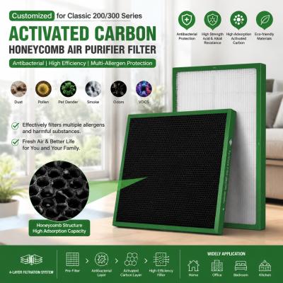 China Activated Carbon HEPA Filter for Air Purifiers Removes PM2.5 Particles with Resistance to Acid/Alkali/High Temperature and Eco-Friendly Design for sale