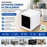 China High Permeability Eco-Friendly Activated Carbon Filter with Strong Compatibility for Blueair Blue Pure 211 Air Purifier for sale