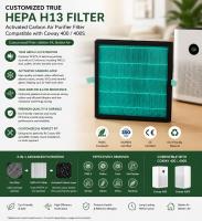 China Customized High-Efficiency H13 HEPA Filter with Activated Carbon for Eco-Friendly Air Purifiers for sale