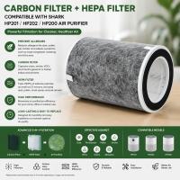 China H13 True HEPA & Activated Carbon Replacement Filter Compatible with SharkHP201/HP202/HP200 Air Purifier for sale