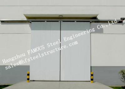China Customized Industrial Metal Sliding Door Steel Buildings Kits Single Direction For Warehouse for sale