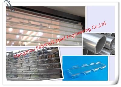 China Luxury Transparent Crystal Roller Shutter Door With Aluminum Pipe Acrylic Glass High Speed Door for sale