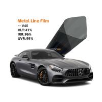 China NASIDO V40 Metallic Window Film UV Blocking Privacy Protection Lightweight for sale