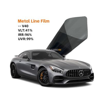 China NASIDO V40 Metallic Window Film UV Blocking Privacy Protection Lightweight for sale