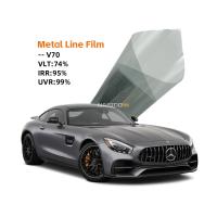 China V70 Anti UV Metalized Window Tint IRR 99 PET Car Window Film High Heat Rejection for sale